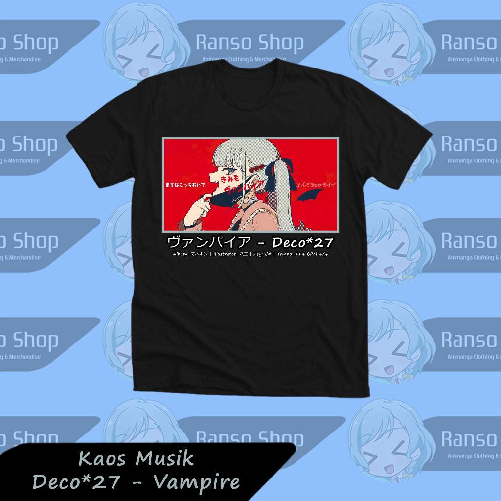 Jual Ranso Baju Deco*27 Hatsune Miku - Vampire (Vocaloid) T-Shirt Miku ...