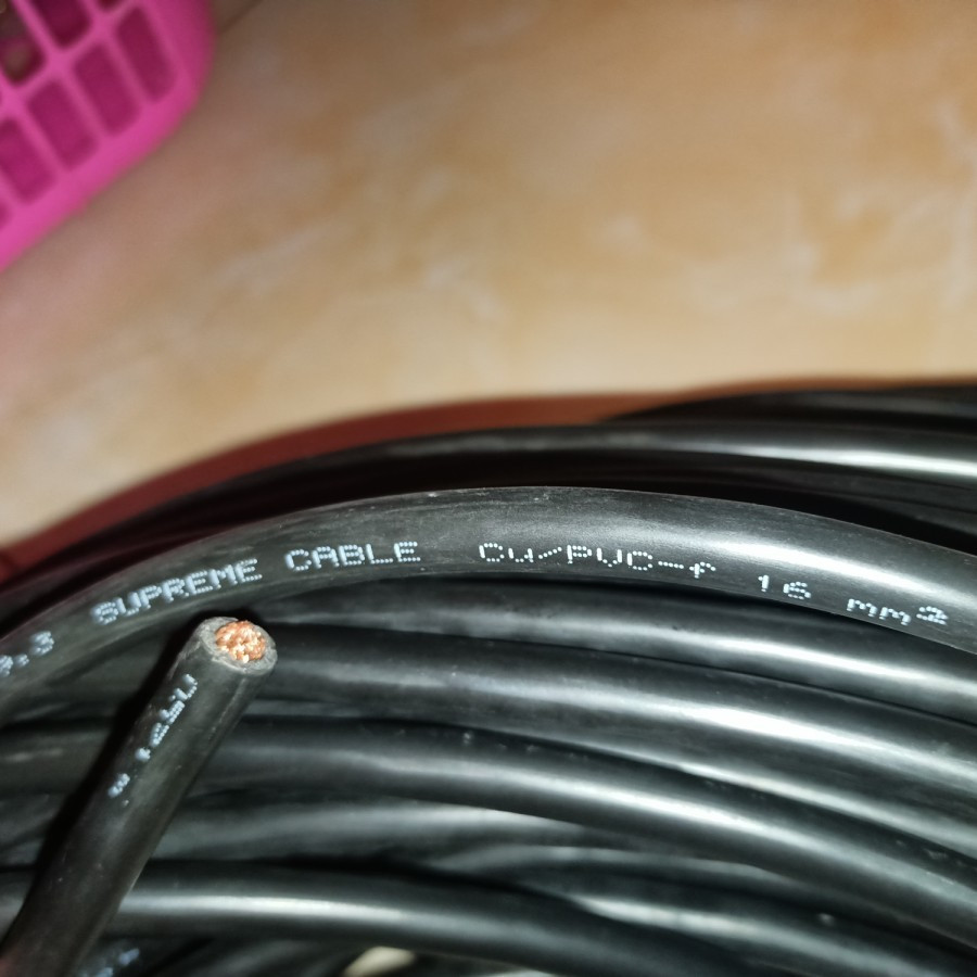 Jual KABEL NYAF 16MM 16 MM 1X16 SUPREME METERAN ECERAN POTONGAN SERABUT | Shopee Indonesia