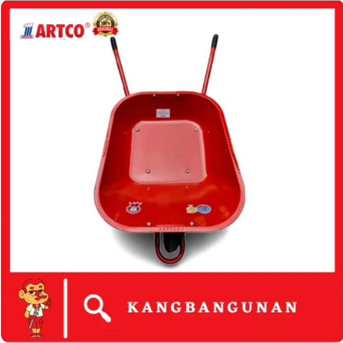 Jual ARTCO Gerobak Sorong Dorong Pasir Cor Troli Trolli Trolley ...