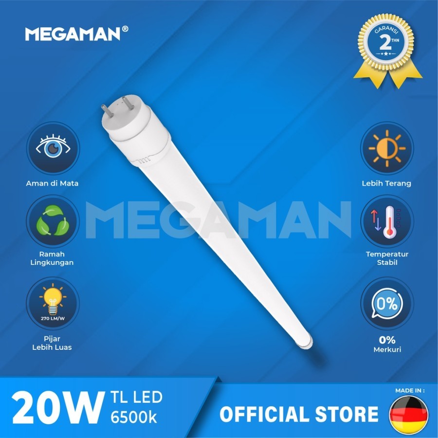 Jual YTT8Z1 Lampu Neon LED T8 TUBE LIGHT 20W 120CM MEGAMAN | Shopee ...