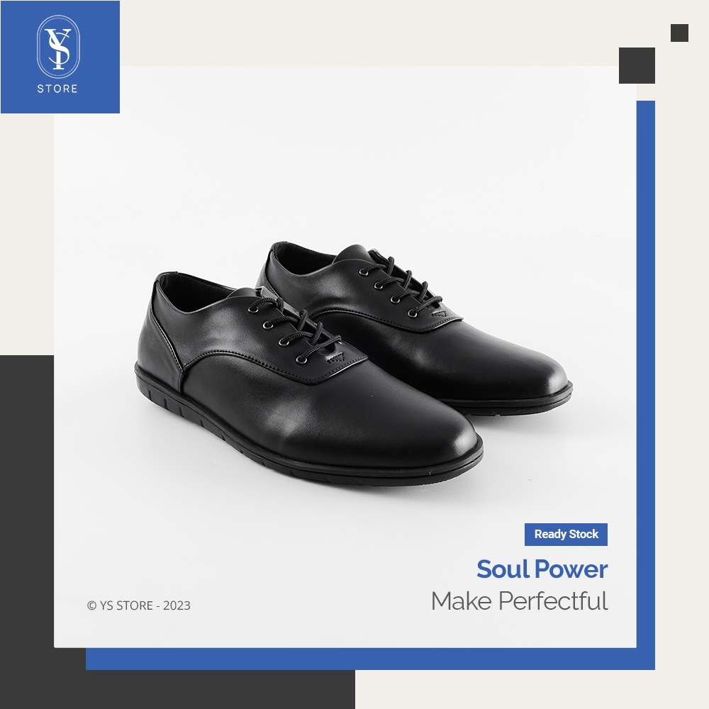 Jual YS Sepatu Pria Casual Temali Melvera Black | Shopee Indonesia