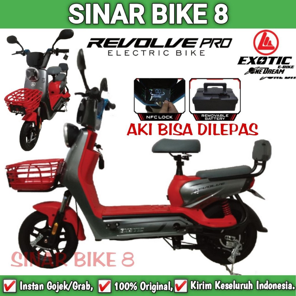 Jual Sepeda Listrik EXOTIC REVOLVE PRO 500 Watt BY PACIFIC Electric E ...
