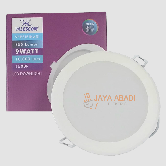 Jual Lampu downlight led inbow valescom 9w 9watt cahaya putih super ...