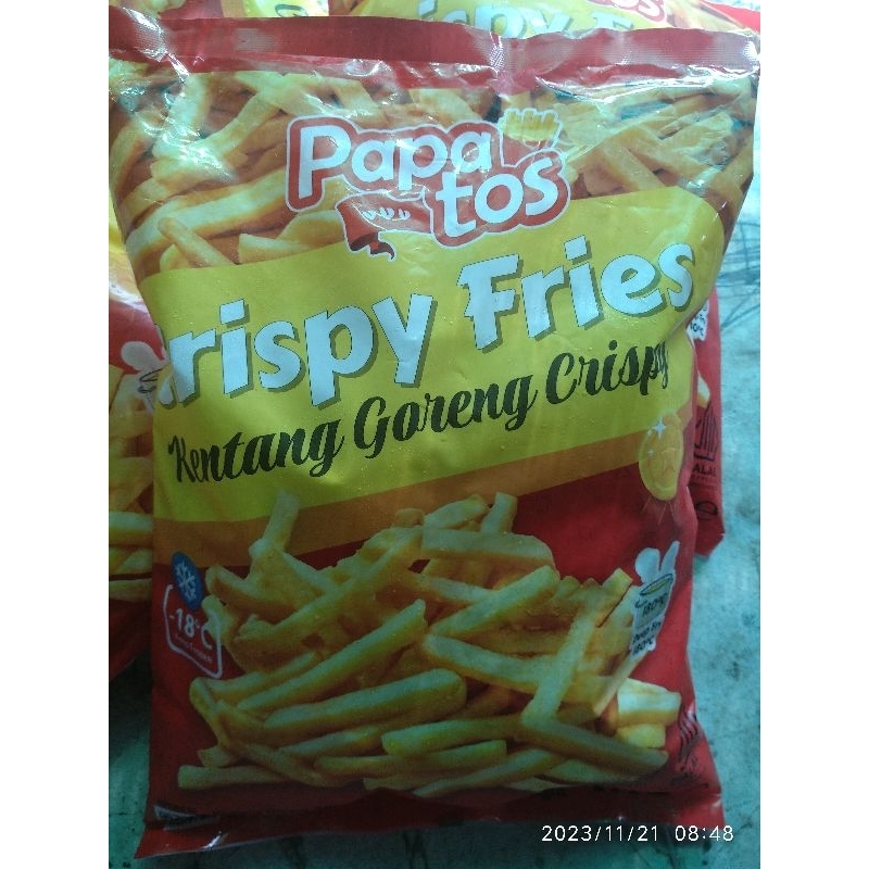 Jual PAPATOS Kentang Krispi French fries frozen 1kg enak, halal, dan ...