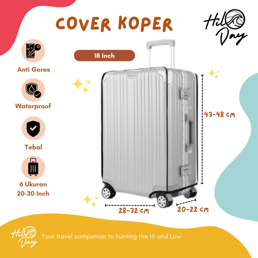 Jual HILODAY Cover Pelindung Koper Sarung Koper Luggage Cover ...