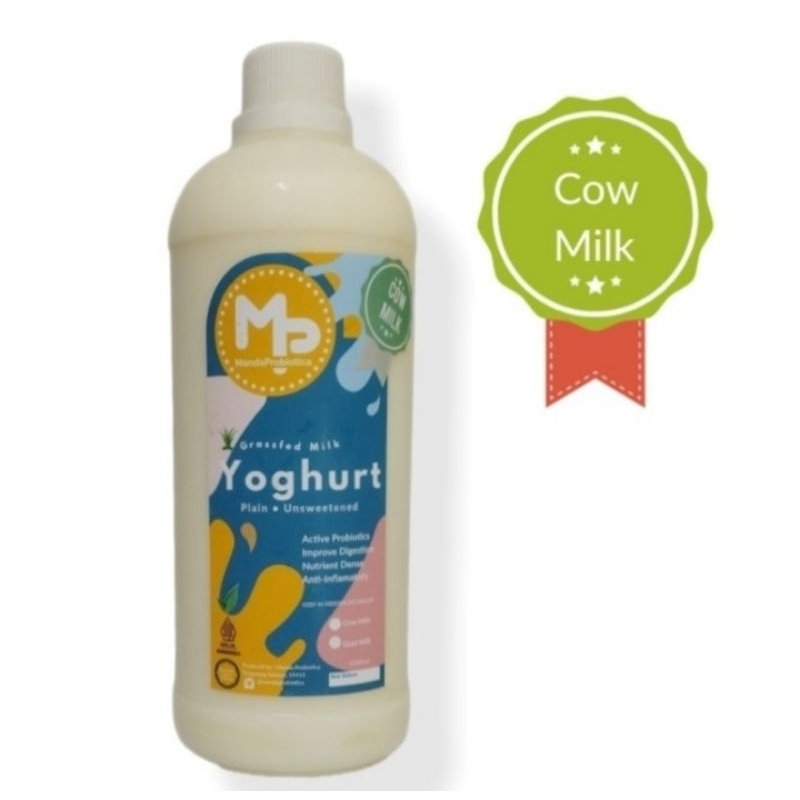 Jual YOGHURT PLAIN GRASSFED - COW , GOAT MILK MANDA PROBIOTIC 1L ...