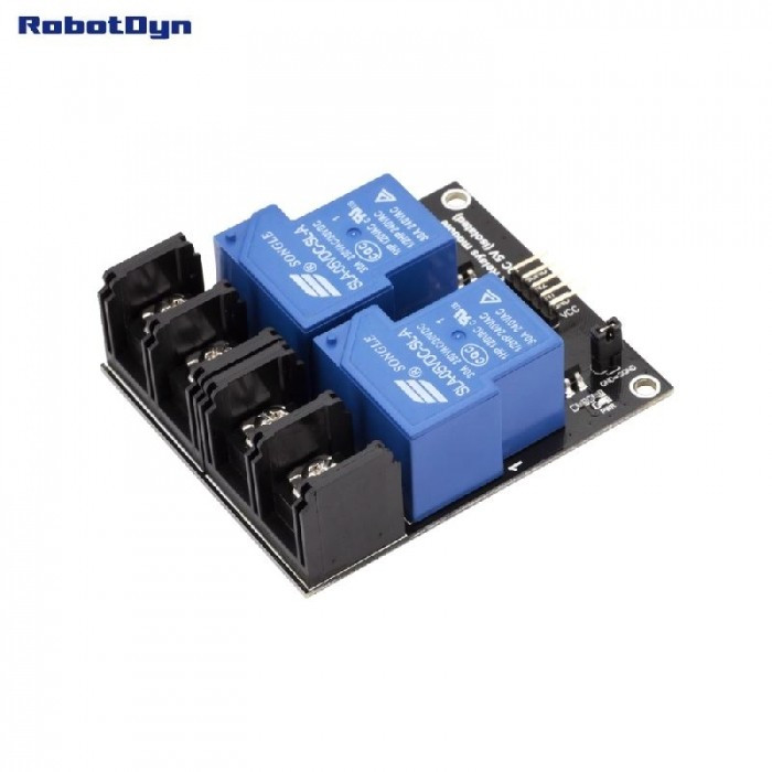 Jual High Current Relay Module 220V 30A 2 Channel for Arduino by Robotdyn | Shopee Indonesia