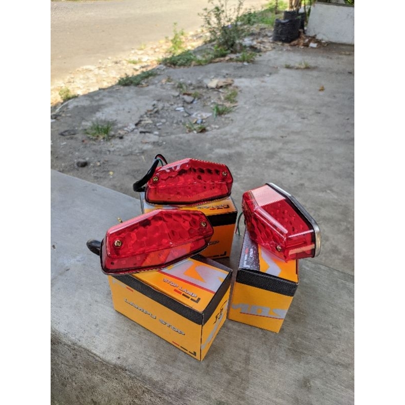 Jual Stoplamp Stopan Lampu Belakang CB Merk MOS LED | Shopee Indonesia