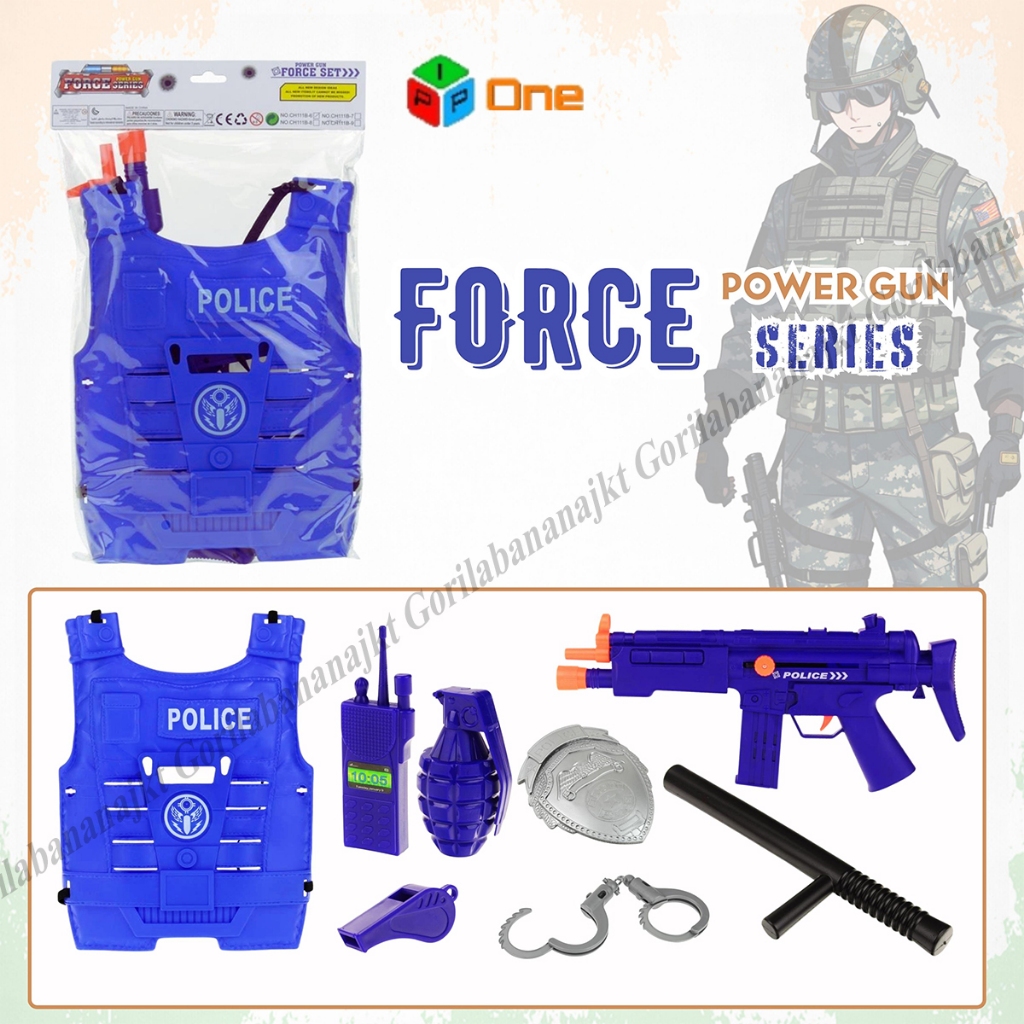 Jual Mainan Anak rompi polisi Kantong equipment police Mainan ...