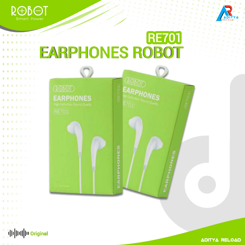 Jual ROBOT RE701 Headset WIred Soft In-Ear 3.5mm Garansi Original ...