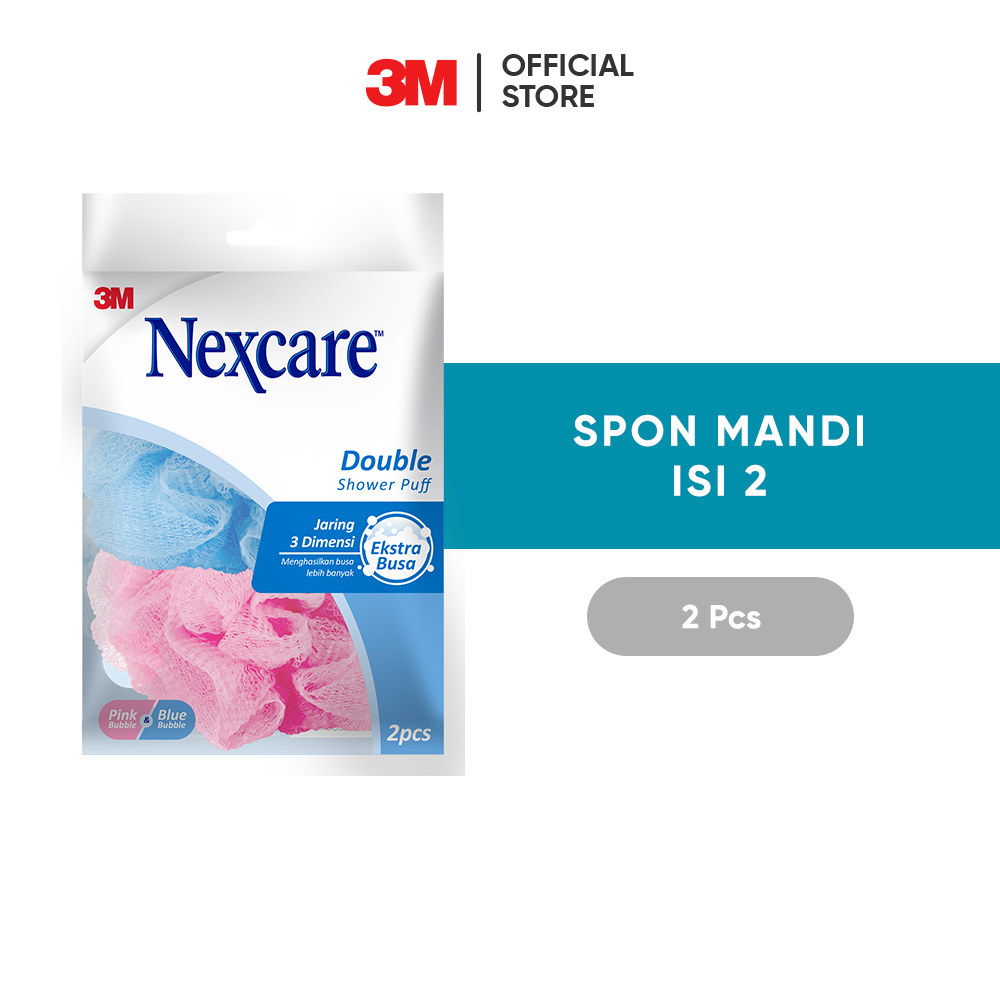 Jual 3M™ Nexcare™ Double Shower Puff, Spons Mandi, Spon mandi jaring 3 ...