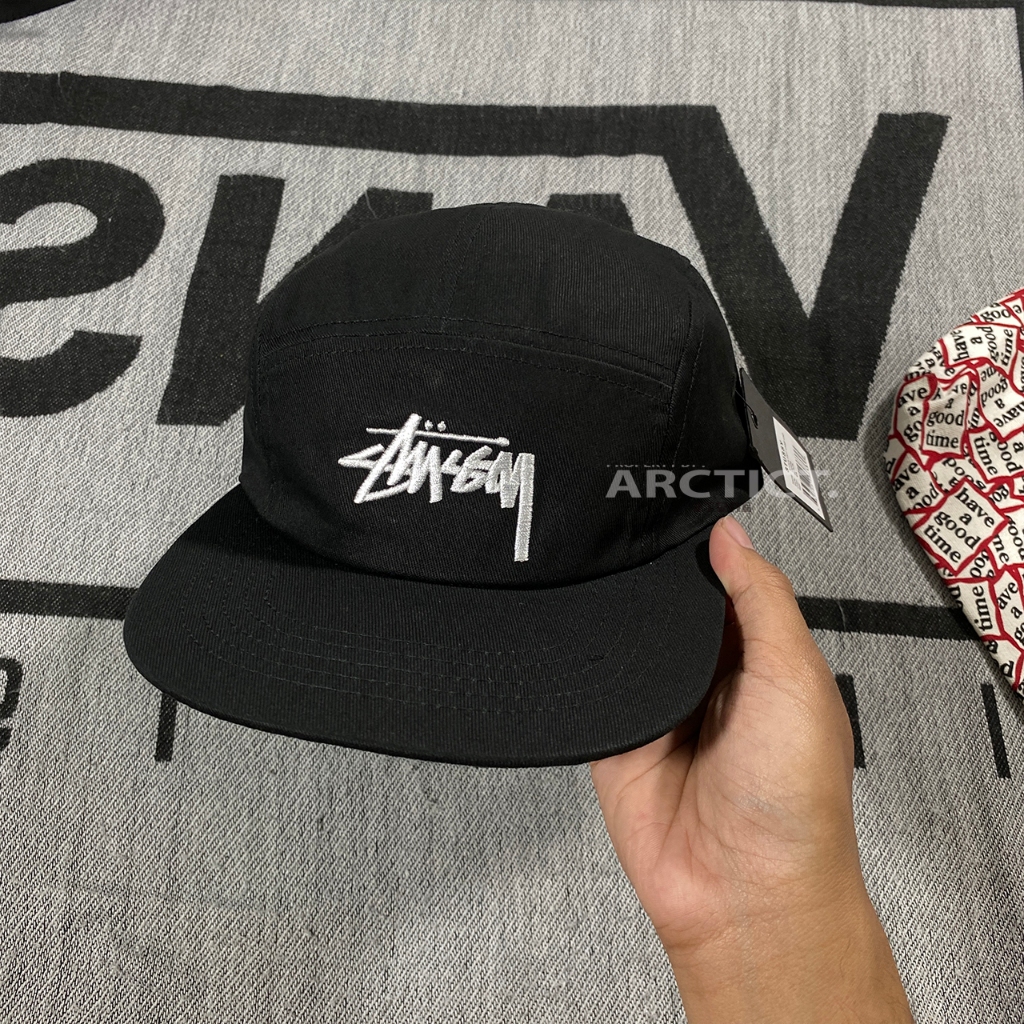Jual STUSSY MEN'S 5 CAMP PANEL CAP HAT - BLACK | TOPI STUSSY | Shopee ...