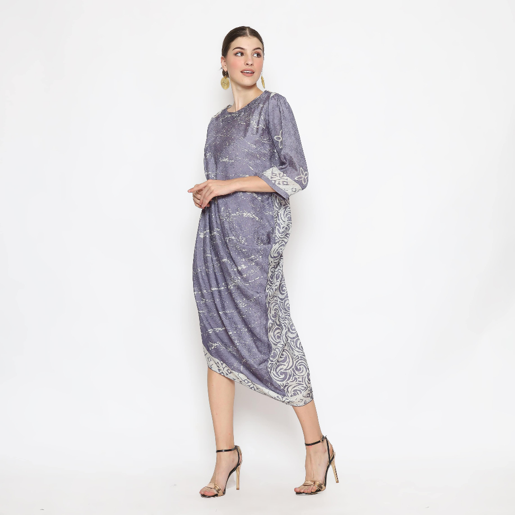 Jual Rinjanie Batik - Dress Bombai Asymetris - Dress Batik Wanita ...