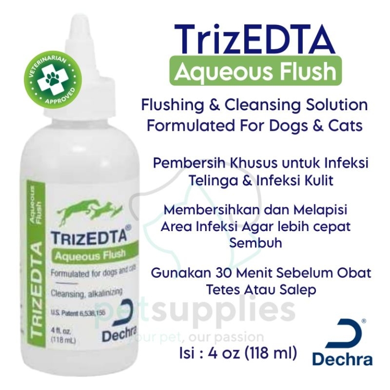 Jual Pembersih Telinga Dan kulit Anjing Kucing Gatal Infeksi Dechra ...