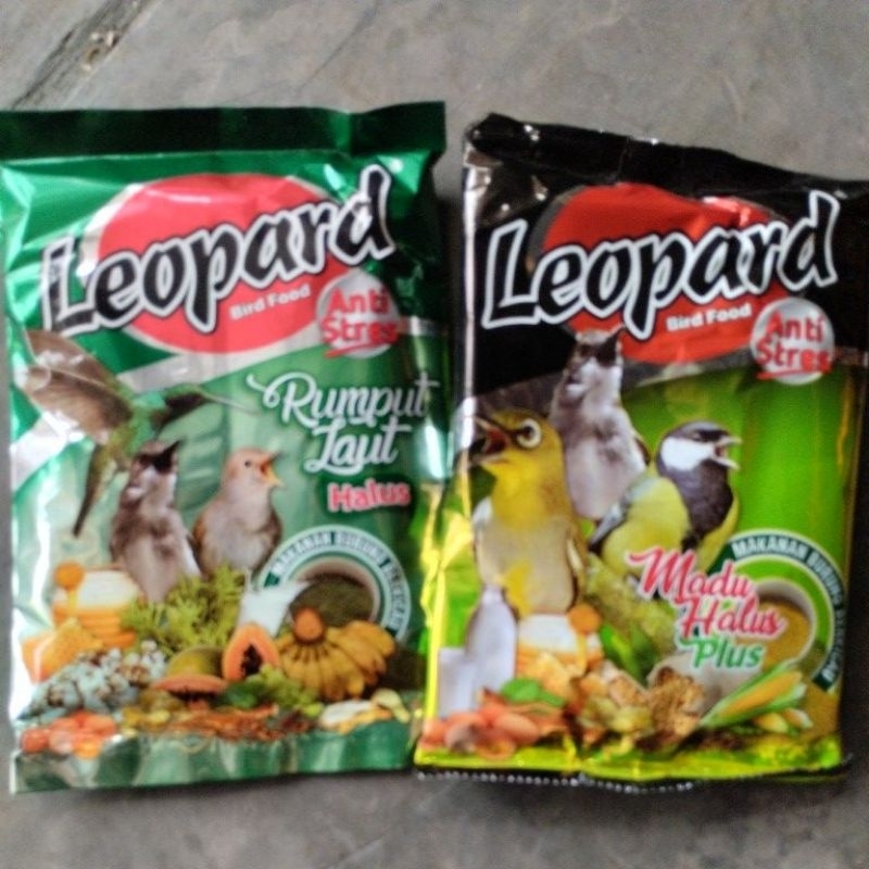 Jual leopard madu halus dan rumput laut makanan untuk burung kecil ...