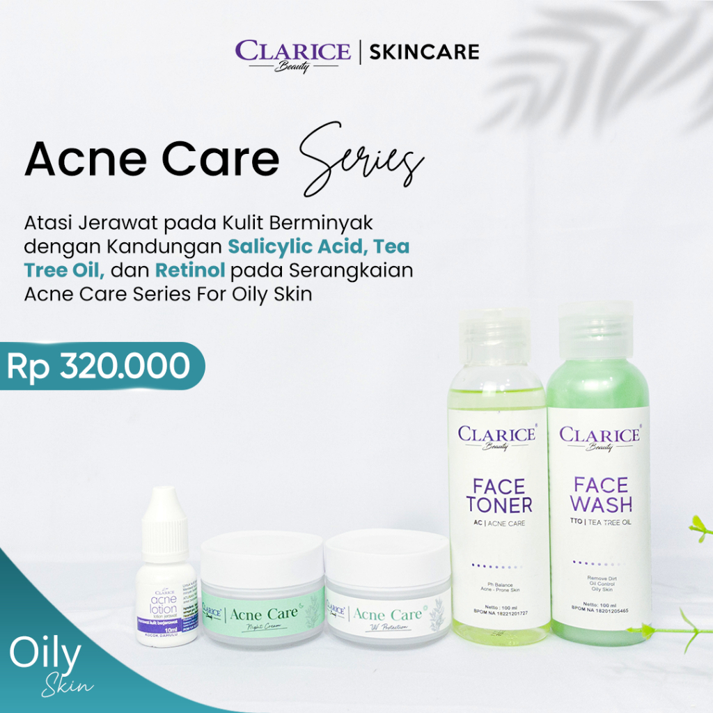 Jual CLARICE Beauty | Acne Care Oily Skin Series | Formula Paket ...