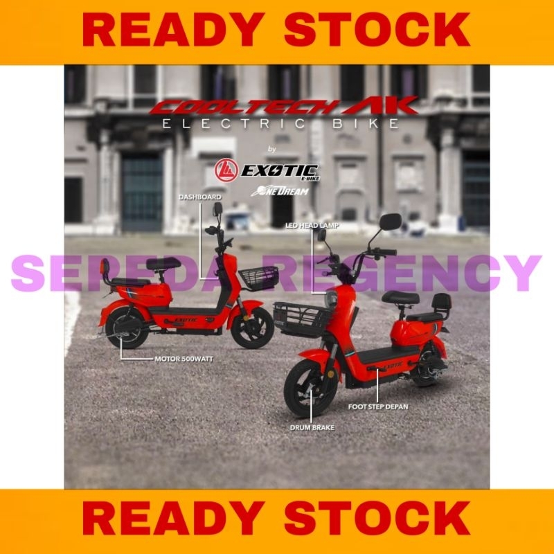 Jual Sepeda Listrik EXOTIC COOLTECH AK Electric Bike 500 Watt By ...