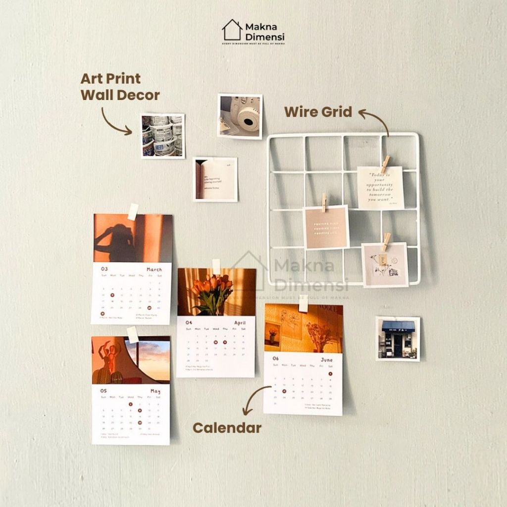 Jual Paket kalender 2025 bund1 makna dimensi aesthetic kalender dinding ...