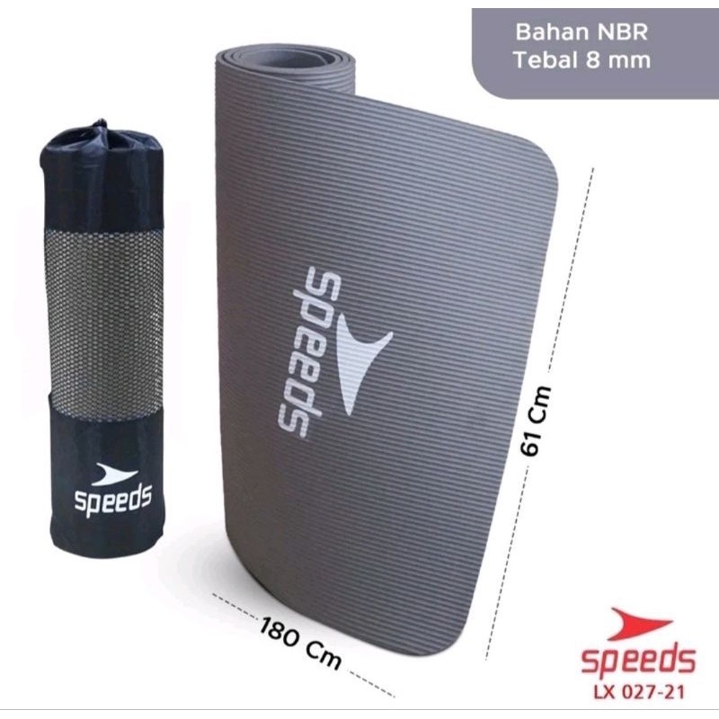 Jual Speeds Matras Yoga Karpet Spons Tikar Olahraga Lantai Free Tas Abu ...