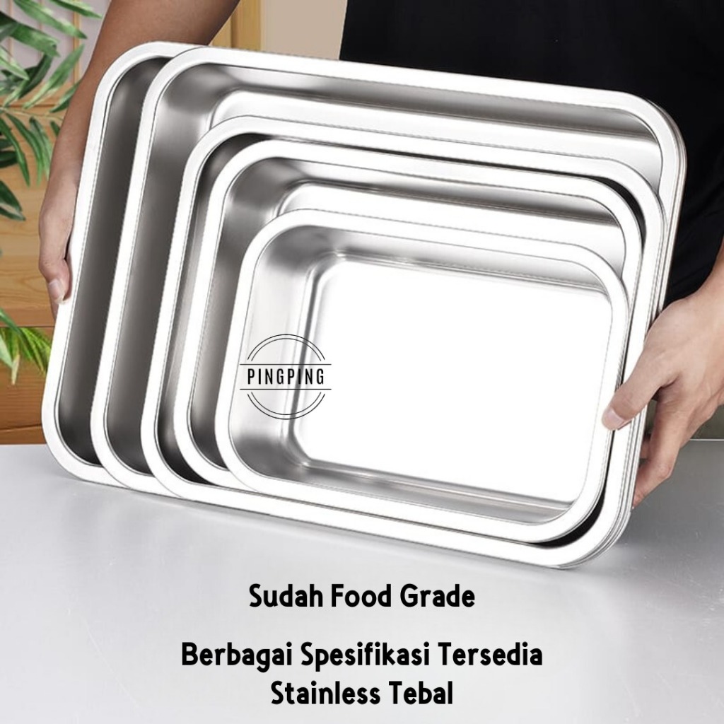 Jual Nampan Stainless Steel / Nampan Baki Stainless Steel / Nampan ...