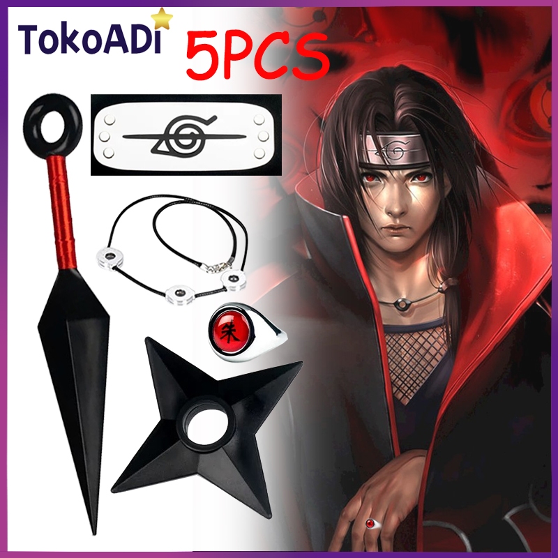 Jual 5pcs Mainan Naruto Set / Set Cincin Akatsuki / Ikat Kepala Naruto ...