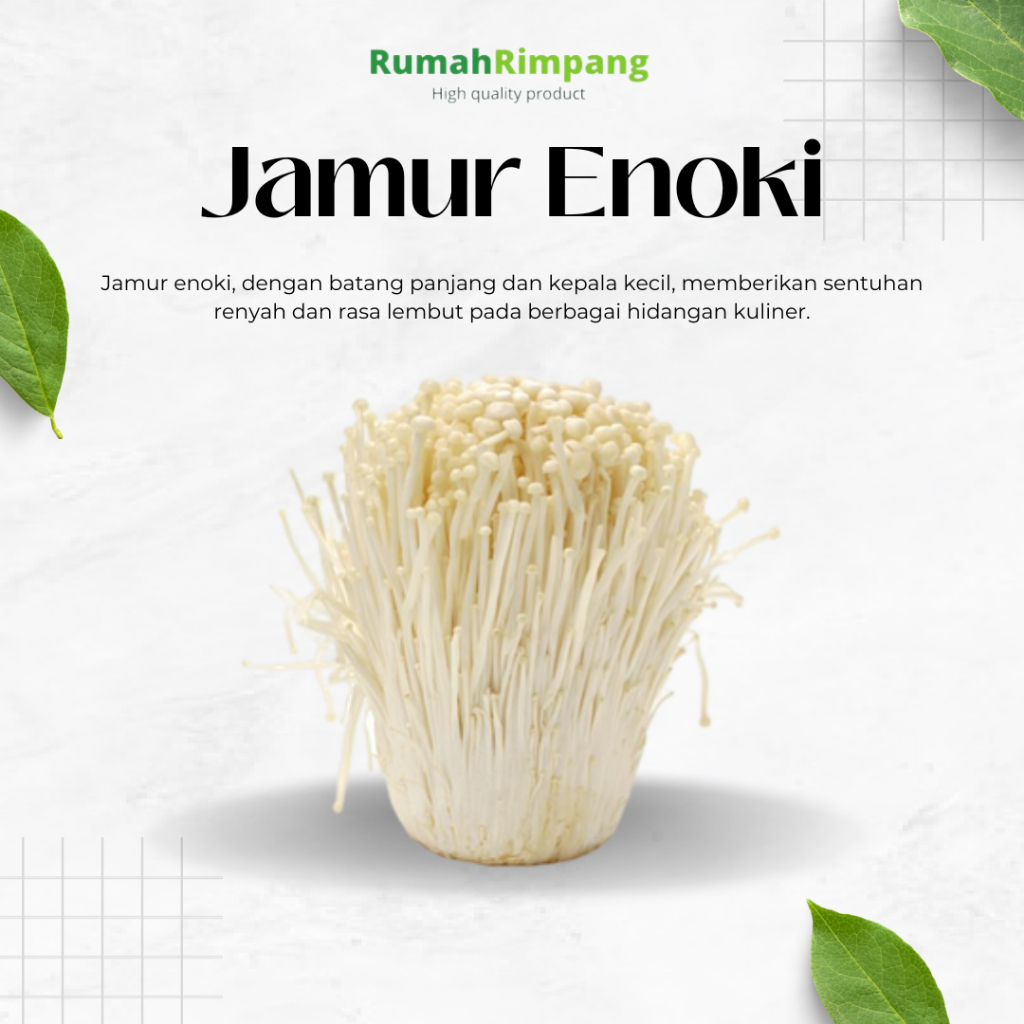 Jual [BISA INSTAN] JUAL JAMUR ENOKI FRESH - KEMASAN 1 PACK | Shopee ...