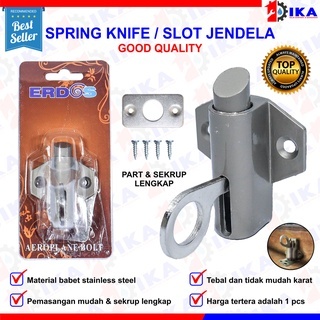 Jual Grendel Spring Knife Bulat / Kunci Jendela Erdos BONUCCI Jumbo ...