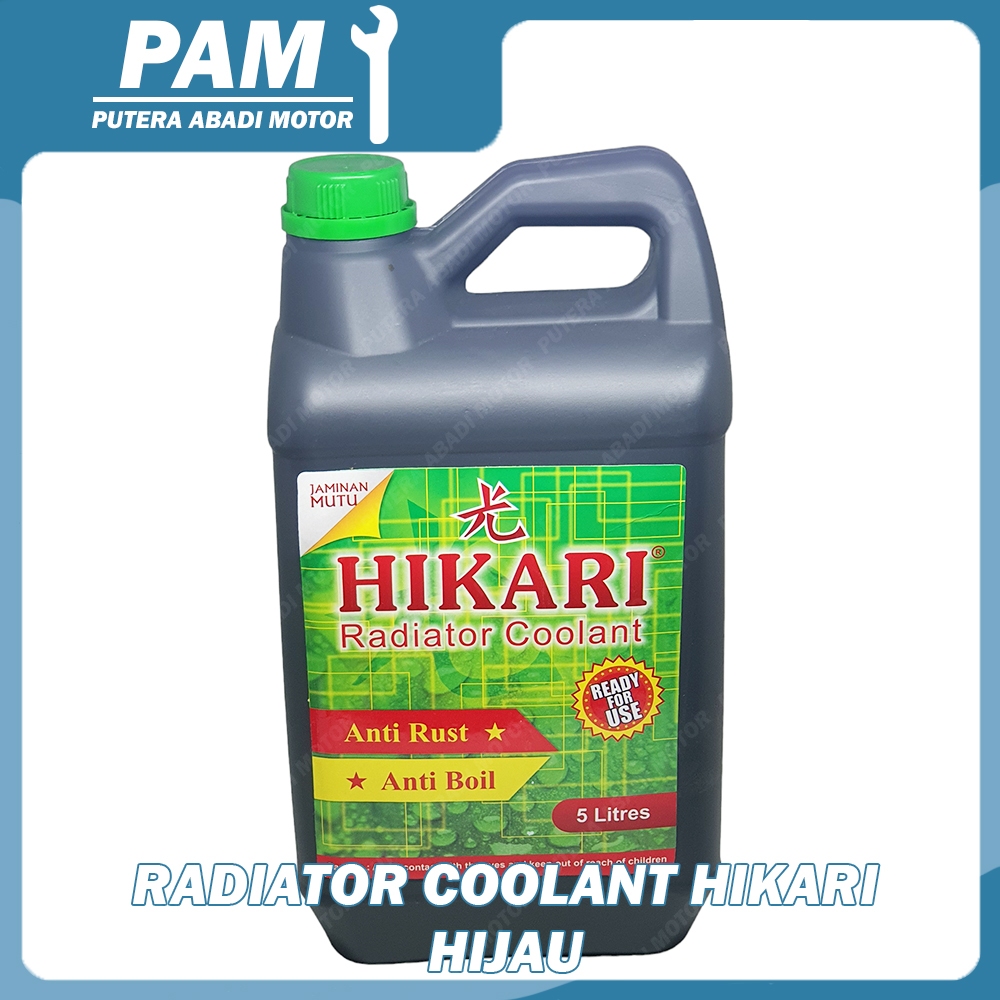 Jual Air Radiator / Radiator Coolant HIKARI Hijau 5 Liter | Shopee ...