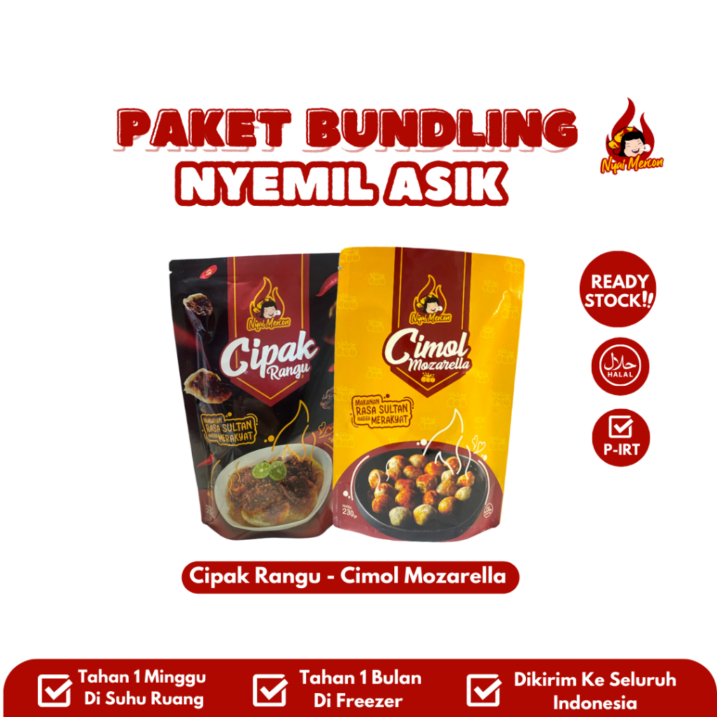 Jual PAKET NYEMIL ASIK NYAI MERCON ( CIPAK RANGU + CIMOL MOZARELLA ...