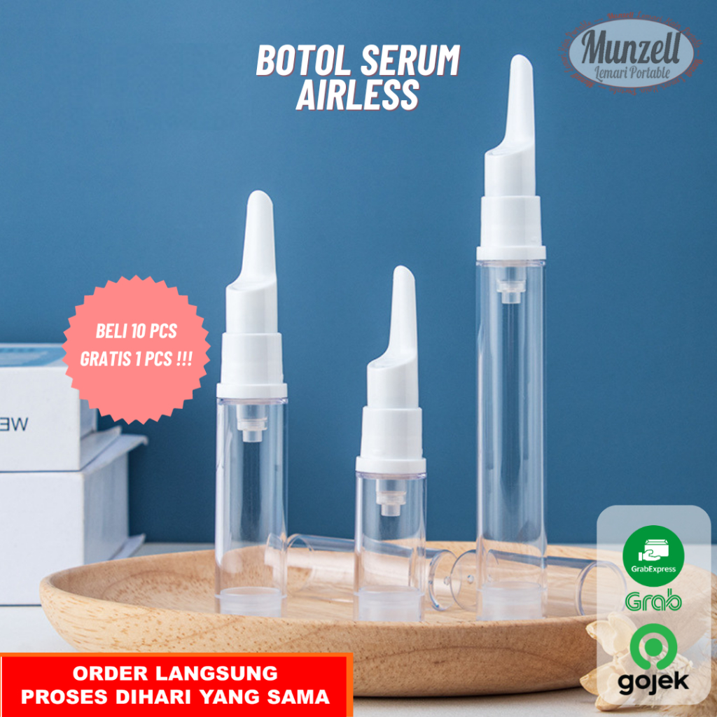 Jual Botol eye Serum Botol Airless Eye Lotion 15ml Serum Mata Botol ...