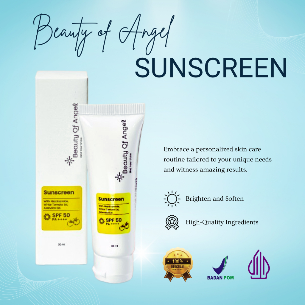 Jual Sunscreen White Tomato Beauty Of Angel SPF 50+++ Perawatan Wajah ...
