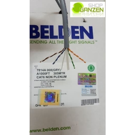 Jual KABEL BELDEN UTP CAT6 (METERAN) | Shopee Indonesia