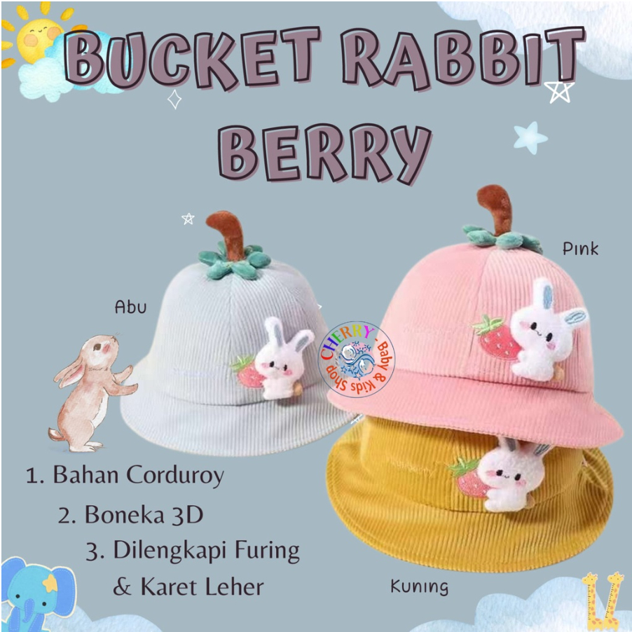 Jual Bucket Tricolor / Boba / Bear Paw / Bucket Dot Pita / Pom Fleece ...