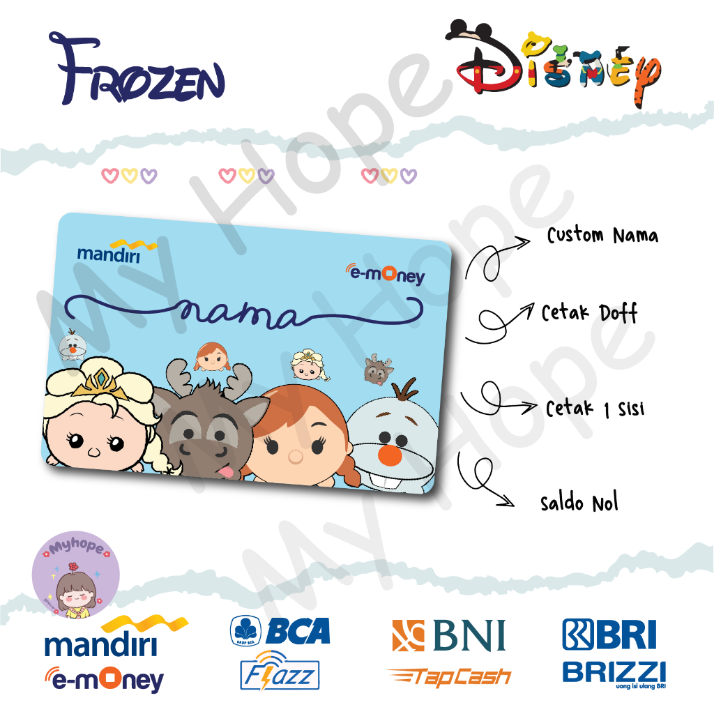Jual Emoney Custom Etoll Design Tsum Tsum Winnie The Pooh Mickey Mouse ...