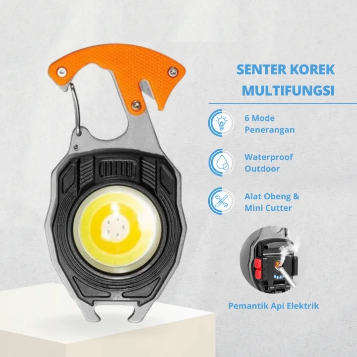 Jual Senter Korek Multifungsi 12 in 1 senter led COB Multifungsi ...