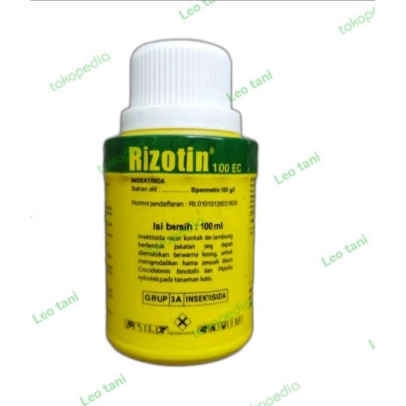 Jual INSEKTISIDA RIZOTIN 100EC - 100ML | Shopee Indonesia
