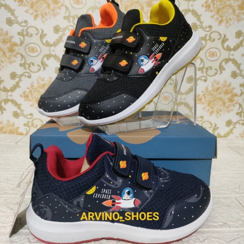 Jual Sepatu Ando De Rocket Velcro Uk 29-32 Sneakers Anak Laki Paud Tk ...