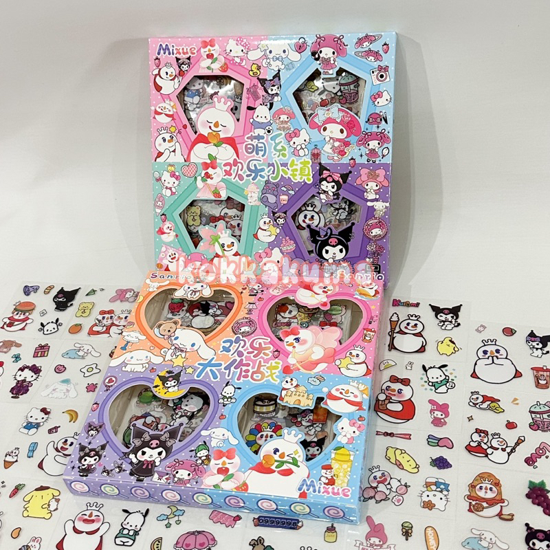 Jual ( KKM ) MIXUE X SANRIO Sticker Box 2D Dekorasi Anak Cewek ...