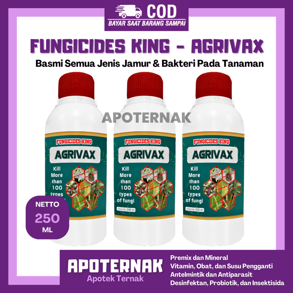 Jual AGRIVAX Original 250 mL - Fungisida Hayati Basmi Jamur dan Bakteri ...