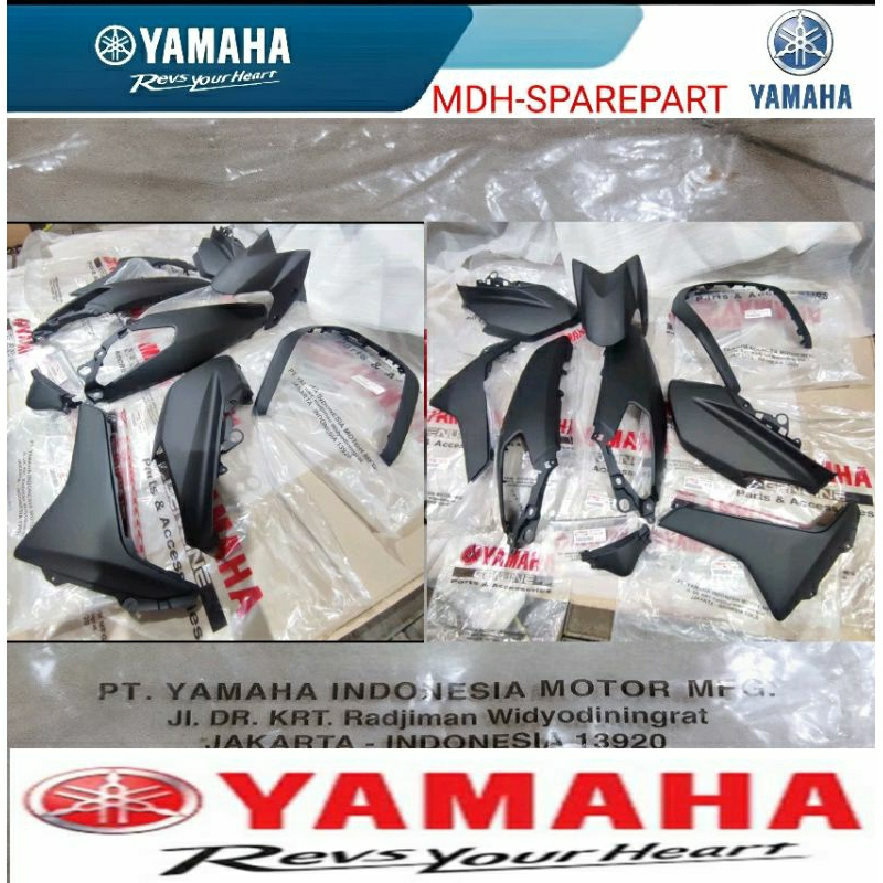Jual FULL BODY HALUS YAMAHA NMAX OLD HITAM DOFF 9PCS ORIGINAL | Shopee ...