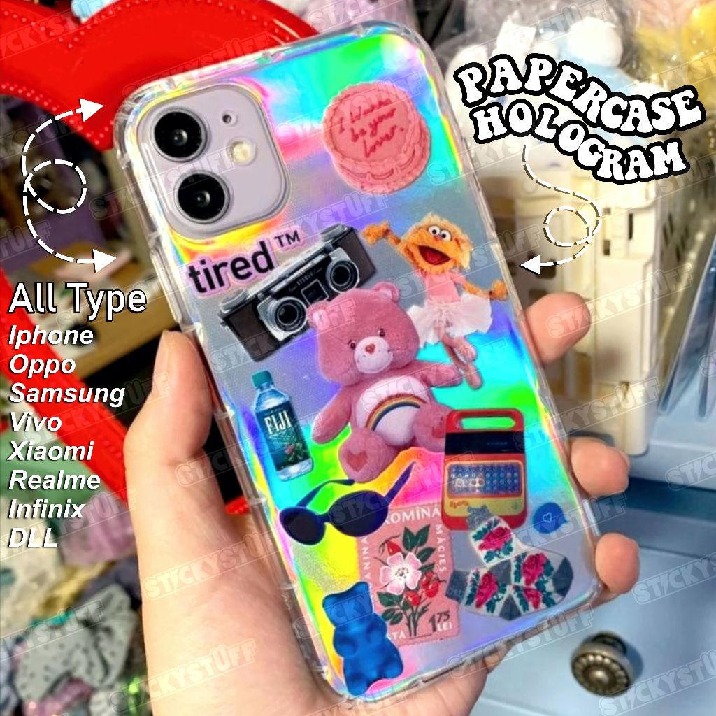 Jual Papercase Handphone Hologram Insert Paper untuk Dekor Case HP ...