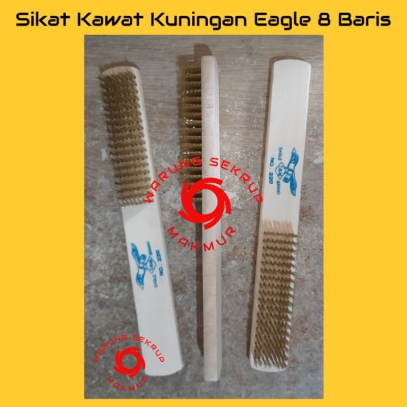Jual Sikat Kawat Kuningan / Sikat Kawat Bagus / Sikat Kawat 8 Baris ...