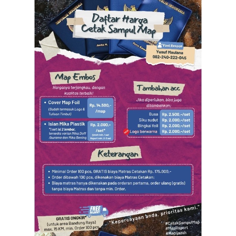 Jual Sampul Map Kulit - Map K13 - Map Rapot - Map Kurikulum Merdeka ...