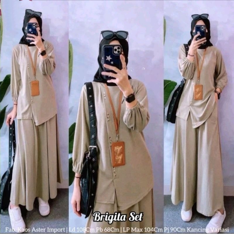 Jual BRIGITA SET ROK / SET KANTOR / BAJU HEALING / SETELAN ROK / ONE ...