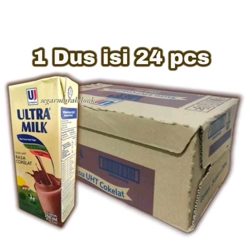 Jual Ultra Milk Susu UHT 250 ml 1 dus isi 24 pcs | Shopee Indonesia