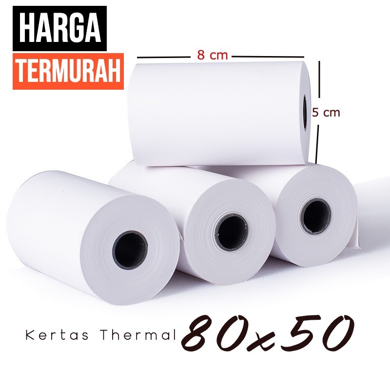 Jual Kertas Thermal ukuran 80 x 50 | Shopee Indonesia
