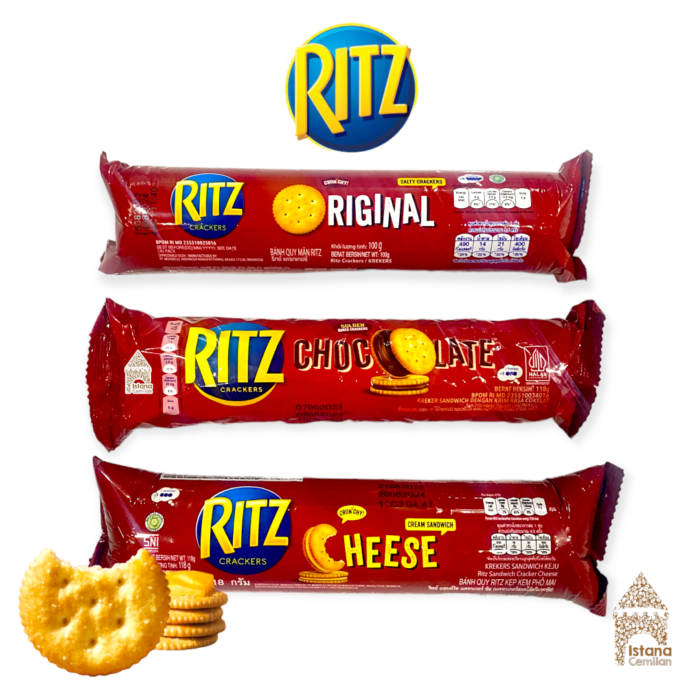 Jual RITZ Sandwich Cracker Cheese Krekers Keju / Cokelat 118 Gram ...