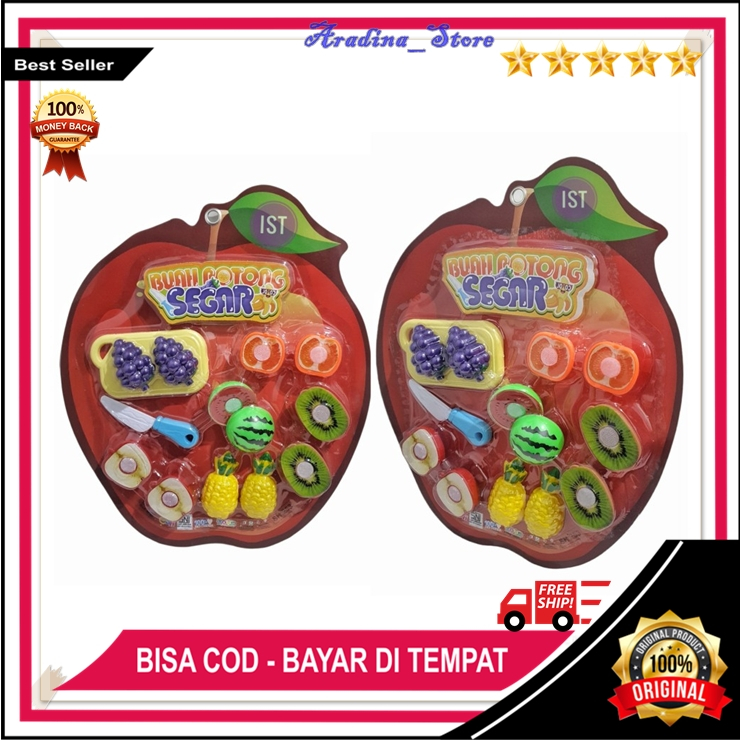 Jual Mainan Buah Segar Potong Mainan Buah Segar Plastik Mainan Buah ...