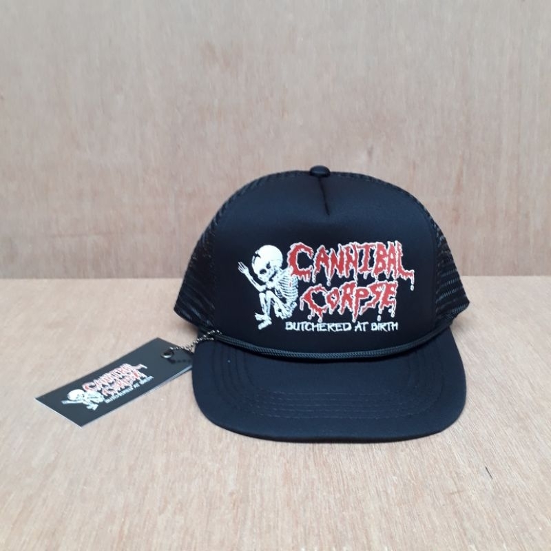 Jual Topi jaring CANNIBAL CORPSE trucker cap death metal suffocation ...