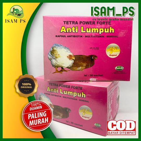Jual ANTI LUMPUH / Tetra Power Forte Obat Anti Lumpuh Ayam 1 Box ...